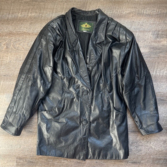 Vintage | Jackets & Coats | Vintage Avanti Mens Classic Leather Blazer ...
